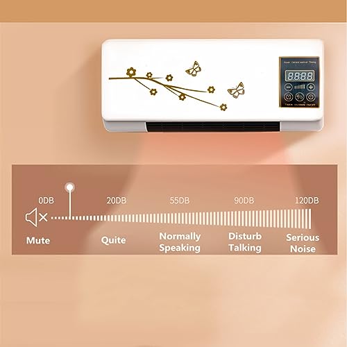 Mini Air Conditioner, Cooling Heating Wall Hanging Air Conditioner with Digital Display Remote Control for Bathroom Bedroom