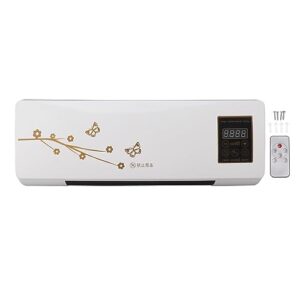 Mini Air Conditioner, Cooling Heating Wall Hanging Air Conditioner with Digital Display Remote Control for Bathroom Bedroom