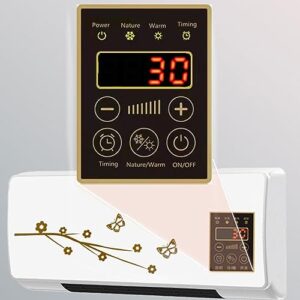 Mini Air Conditioner, Cooling Heating Wall Hanging Air Conditioner with Digital Display Remote Control for Bathroom Bedroom