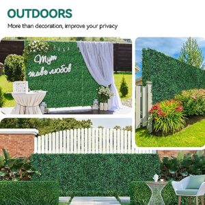 YITAHOME 12 PCS 20"x20" Artificial Grass Wall, Boxwood Hedge Wall Panels, Artificial Grass Backdrop Wall, Privacy Fence with UV Protection for Outdoor Indoor Garden Fence Backyard