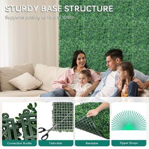 YITAHOME 12 PCS 20"x20" Artificial Grass Wall, Boxwood Hedge Wall Panels, Artificial Grass Backdrop Wall, Privacy Fence with UV Protection for Outdoor Indoor Garden Fence Backyard