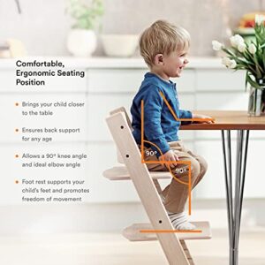 Stokke Tripp Trapp Chair from, Oak Brown - Adjustable, Convertible Chair for Toddlers, Children & Adults - Comfortable & Ergonomic - Made with Oak Wood