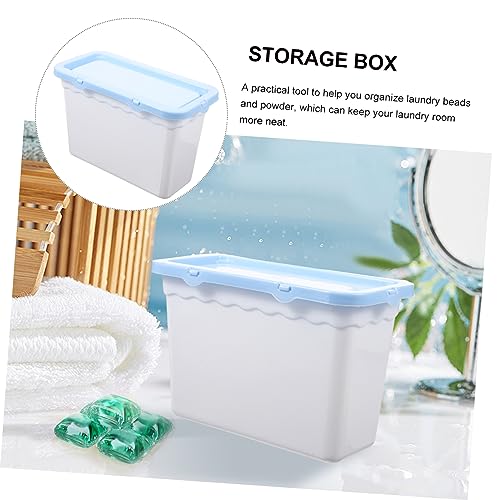 laundry beads container clothes washing powder storage canister laundry scent Laundry Beads Case Bucket pet food container dry food dispenser with cover 6pcs