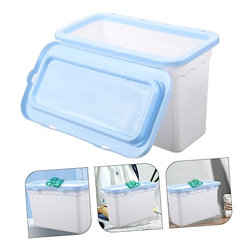 laundry beads container clothes washing powder storage canister laundry scent Laundry Beads Case Bucket pet food container dry food dispenser with cover 6pcs