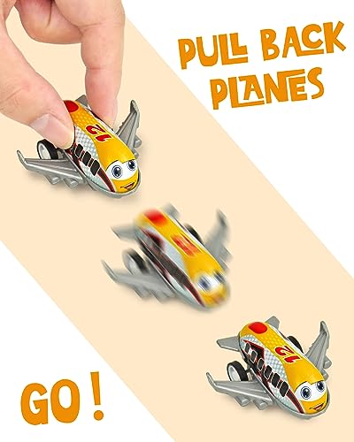 Vileafy 27Pcs Mini Pull Back Airplanes Set Party Favors for Kids Aged 4-8 Years Old, Birthday Return Gifts, Goodie Bag Stuffers, Potty Prizes, Pinata Fillers