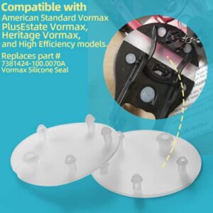 Replacement for Vormax Toilet Tank Silicone Flapper Seal Gasket 3'' - Fit for American Standard 7381424-100.0070A (4 Pack)