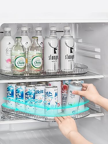 EdenEdges Lazy Susan for Refrigerator, Rectangular Turntable Organizer for Fridge,Cabinet, Pantry Organizer, Kitchen Organizer, Fridge Organizer-15.74inch