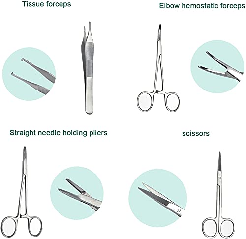 Teaching Model,Simulated Oral Suture Model Kits, Dental Suture Kit Medical Skin Suture Surgical Training Kit Chirurgical Surgical Practice Set Oral Doctors Dental Teachin