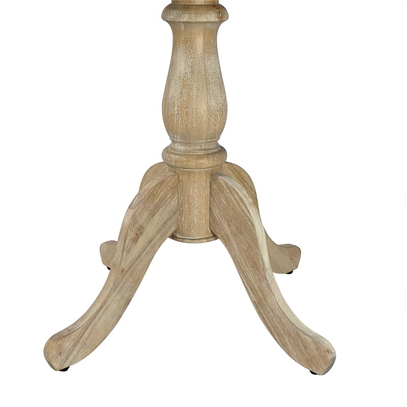 Carolina Classic Fairview 36" Round Pedestal Bar Table in Natural Driftwood