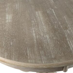 Carolina Classic Fairview 36" Round Pedestal Bar Table in Natural Driftwood