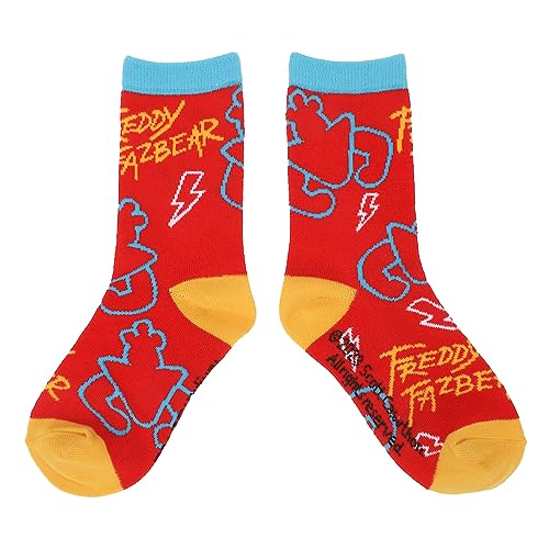 Bioworld Five Nights At Freddy's Freddy Fazbear 2-Pair Youth Crew Socks