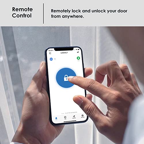 Lockly Access Touch Pro - Compact Smart Wi-Fi Lock with Fingerprint Access, App Control, Voice Control, Auto Lock -PGD7YWSN