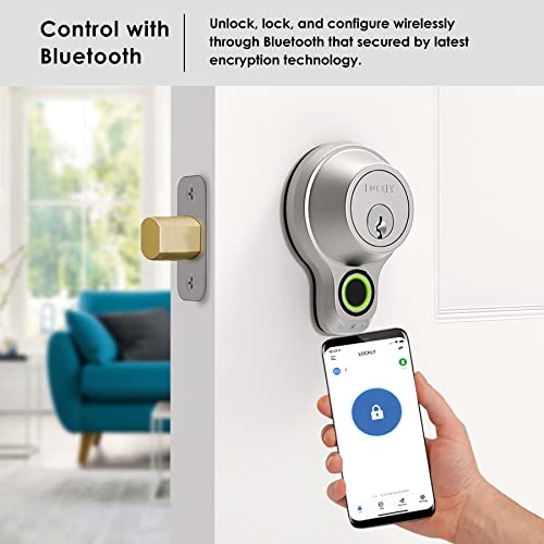 Lockly Access Touch Pro - Compact Smart Wi-Fi Lock with Fingerprint Access, App Control, Voice Control, Auto Lock -PGD7YWSN