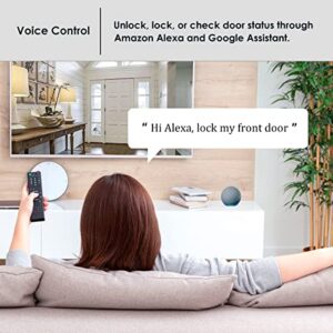 Lockly Access Touch Pro - Compact Smart Wi-Fi Lock with Fingerprint Access, App Control, Voice Control, Auto Lock -PGD7YWSN