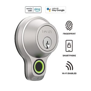 Lockly Access Touch Pro - Compact Smart Wi-Fi Lock with Fingerprint Access, App Control, Voice Control, Auto Lock -PGD7YWSN