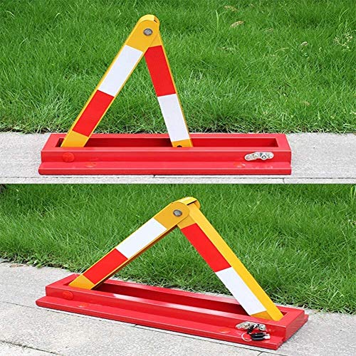 - Parking Barriers Parking Lock, Removable Hand Metal Parking Spaces, with Three Key Foldable Parking, Hotels, Shopping Malls, Airports and Other Four Screws Bollard