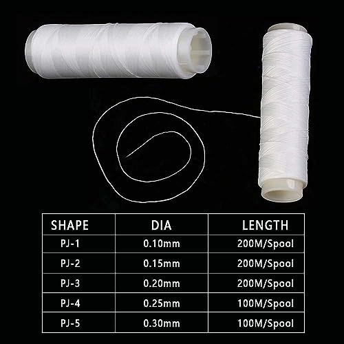 Fishing Bait Thread Stretchy Fishing Line Fishing Thread Nylon Elastic Invisible Magic Fishing Line Clear Fishing String Fishing Tool Accessories