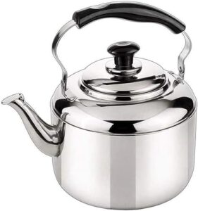 tea kettle, whistling stove top teapot kettle capacity 304 stainless steel stovetop kettles,tea pot,anti-scalding handle,induction cooktops,gas stove -3l