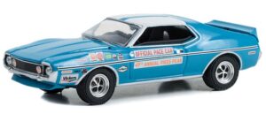 greenlight 13330-c pikes peak international hill climb series 1-1971 amc javelin - official pace car 49th annual pikes peak auto hill climb 1/64 scale