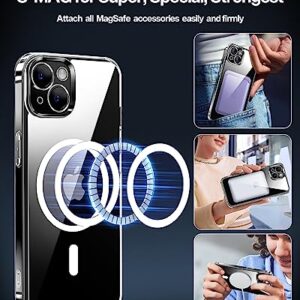 Dssairo Magnetic for iPhone 13 Mini case，with 2 Screen Protector，Full Camera Protection [Compatible with MagSafe] Shockproof Phone Protective Bumper Cover，Anti-Scratch (Clear)…