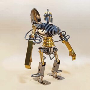 LIANXUE Metal Robot Model Stainless Steel Joint Mobility Robots for Kid Adult Christmas Surprise Gift Collectible Figure Toy Stainless Steel