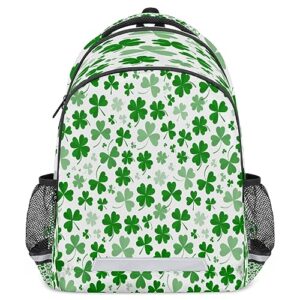 gzleyigou patricks shamrock clover school backpacks for boys girls happy st patrick day bookbag for teen girls travel schoolbag for boys girls middle high school bookbags