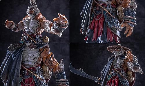 RAYGE3LOV Maestro Union FuRay Planet Blade Master Weng 1/12 Scale Figure 8.5in Furry Action Figures,Furay Planet Series weretiger Blade Master Weng wave3 weretiger,Orcs,Beastmen