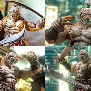 RAYGE3LOV Maestro Union FuRay Planet Blade Master Weng 1/12 Scale Figure 8.5in Furry Action Figures,Furay Planet Series weretiger Blade Master Weng wave3 weretiger,Orcs,Beastmen