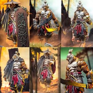 RAYGE3LOV Maestro Union FuRay Planet Blade Master Weng 1/12 Scale Figure 8.5in Furry Action Figures,Furay Planet Series weretiger Blade Master Weng wave3 weretiger,Orcs,Beastmen