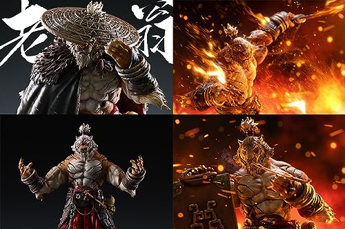 RAYGE3LOV Maestro Union FuRay Planet Blade Master Weng 1/12 Scale Figure 8.5in Furry Action Figures,Furay Planet Series weretiger Blade Master Weng wave3 weretiger,Orcs,Beastmen