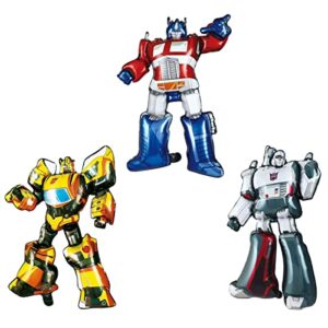 7 Pcs Cartoon Robot Balloon Party Supplies Foil Balloons for Kids Birthday Party Decorations.