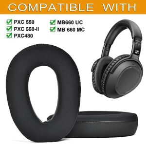 PXC550 Ear Pads - defean Cooling Gel Ear Pads Replacement Cover Cushions Compatible with Sennheiser PXC480 PXC 550 PXC 550-II Wireless MB660 UC, MB 660 MC Headset,High-Density Noise Cancelling Foam