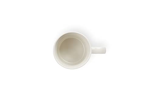 Le Creuset Stoneware Espresso Mug, 3 oz., Meringue (Pack of 2)