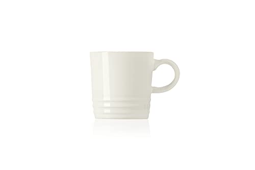 Le Creuset Stoneware Espresso Mug, 3 oz., Meringue (Pack of 2)