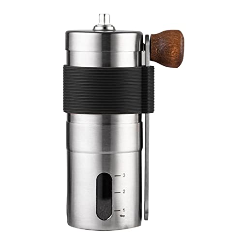 HOHXFYP Manual Coffee Grinder, Adjustable Portable Coffee Grinder, Durable Stainless Steel Coffee Bean Grinder for Office Home Traveling Camping