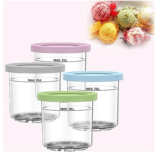 Creami Pints, for Ninja Creami Deluxe,16 OZ Creami Deluxe Pints Safe and Leak Proof for NC301 NC300 NC299AM Series Ice Cream Maker