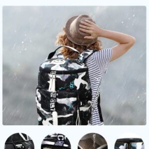 Gym Sport Bag Backpack Duffle Bag Weekender Bag Water-resistant Travel Sling Bag Casual Daypack for Men and Women