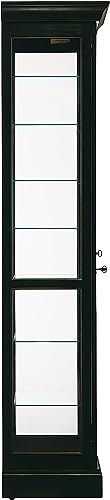 Howard Miller Hall Curio Cabinet, Black Satin