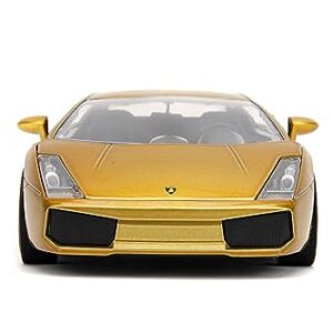 Fast & Furious Fast X 1:24 Gold Lamborghini Gallardo Die-Cast Car, Toys for Kids and Adults