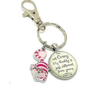 jesse janes jewelry | cheshire cat keyring, alice in wonderland gifts, keychains for women men accessories, cute car keychain, back to school