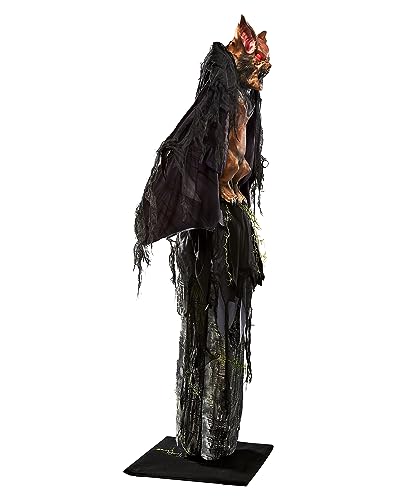 Spirit Halloween 6 Ft Desmodus Animatronic | Animated Decoration | Body Extends | Lunging Mechanism | Plays Sounds