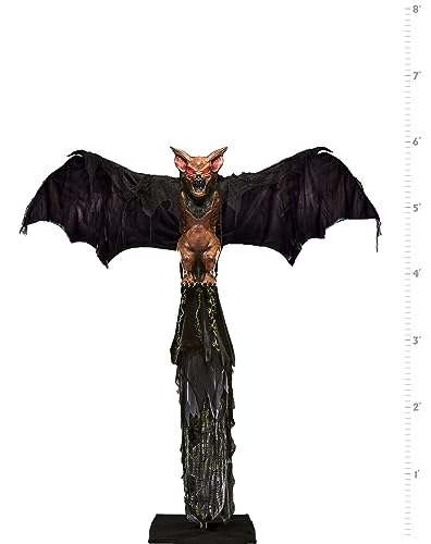 Spirit Halloween 6 Ft Desmodus Animatronic | Animated Decoration | Body Extends | Lunging Mechanism | Plays Sounds