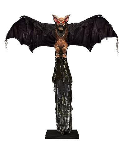 Spirit Halloween 6 Ft Desmodus Animatronic | Animated Decoration | Body Extends | Lunging Mechanism | Plays Sounds