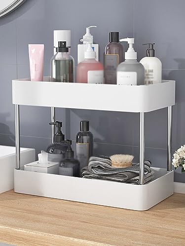 MeiBoAll Under Sink Organizer Removable Bathroom Shelves Storage Rack Rotating Universal Wheel Toilet Kitchen Bedroom Shelf