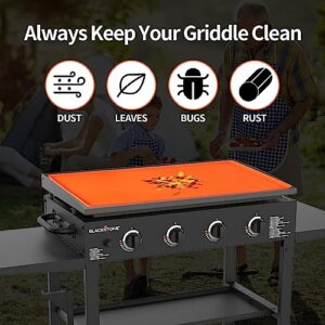 Silicone Protective Cover for 28" Blackstone Griddle,Heavy Duty Food Grade Silicone Grill Mat, Protect Griddle from Rodents, Insects, Debris, and Rust,All Season Cooking Protective Cover