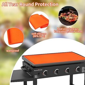 Silicone Protective Cover for 28" Blackstone Griddle,Heavy Duty Food Grade Silicone Grill Mat, Protect Griddle from Rodents, Insects, Debris, and Rust,All Season Cooking Protective Cover