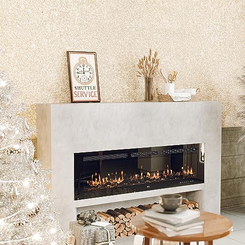 Clihome 60in Electric Fireplace Fire Places Electric Fireplace Inserts Electric Fireplace Heater Fireplace Decor Fireplace Heater with Timer, Remote Control, Adjustable Flame Color 750/1500W