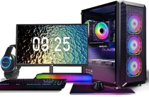 stgaubron gaming pc bundle with 24inch fhd led monitor-intel core i9-11900f up to 5.2g,geforce rtx 3070 8g gddr6,32g ddr4,2t ssd,wifi,bt 5.0,rgb b&ms&ms pad,rgb bt sound bar,rgb bt gaming mic,w11h64