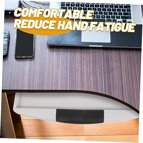 Uonlytech Drawer 1 Set Plastic Trays Desk Tray abs Ergonomic Keyboard Tray Keyboard Under Desk Mount Keyboard Stand Keyboard Slide Out Tray Computer Desk Slider