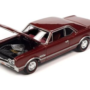 1966 442 Autumn Bronze Metallic with Red Interior Vintage Muscle Limited Edition 1/64 Diecast Model Car by Auto World 64402-AWSP132A